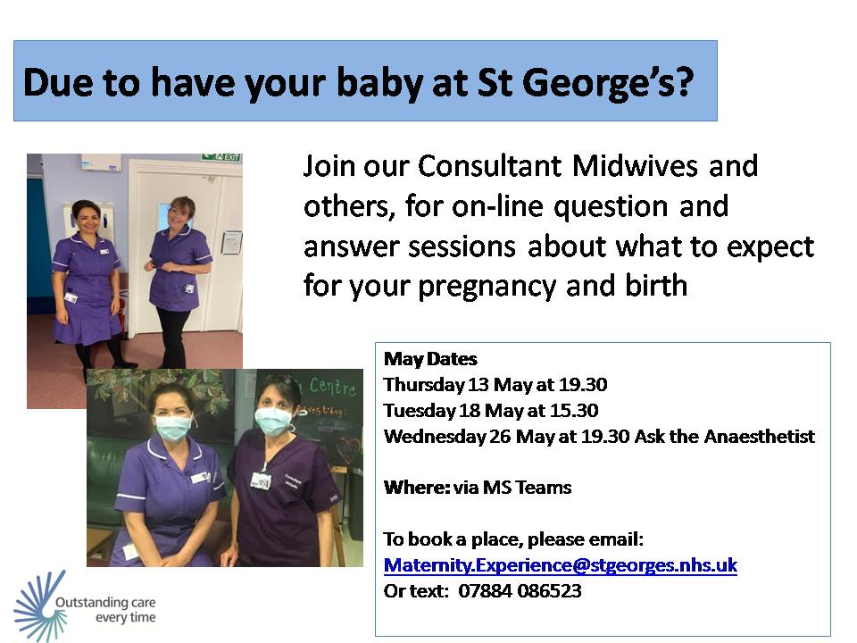Maternity - St George's University Hospitals NHS Foundation Trust