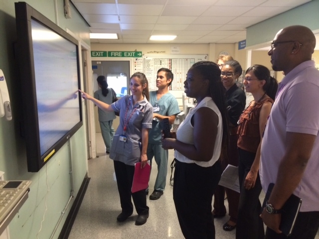 Interactive whiteboards providing improved access to patient ...