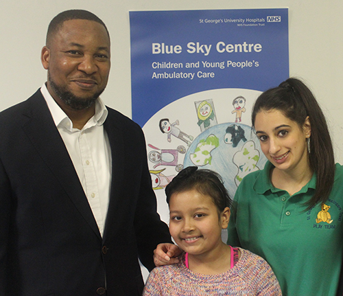 Young patient unveils logo for our new Blue Sky Centre - St George's ...