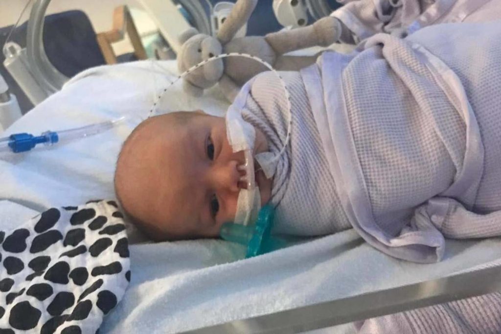 Baby born after five blood transfusions in the womb - St George's ...