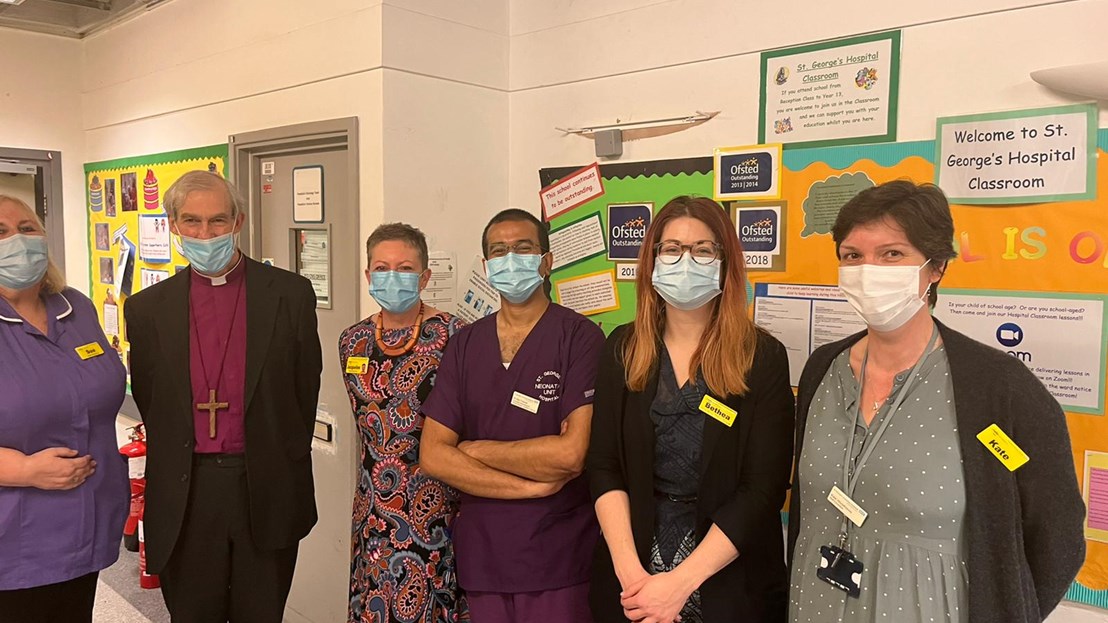 Bishop James Newcome visits St George's - St George's University ...